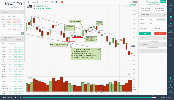 Red Dog Reversal: Trading Guide | TradingSim